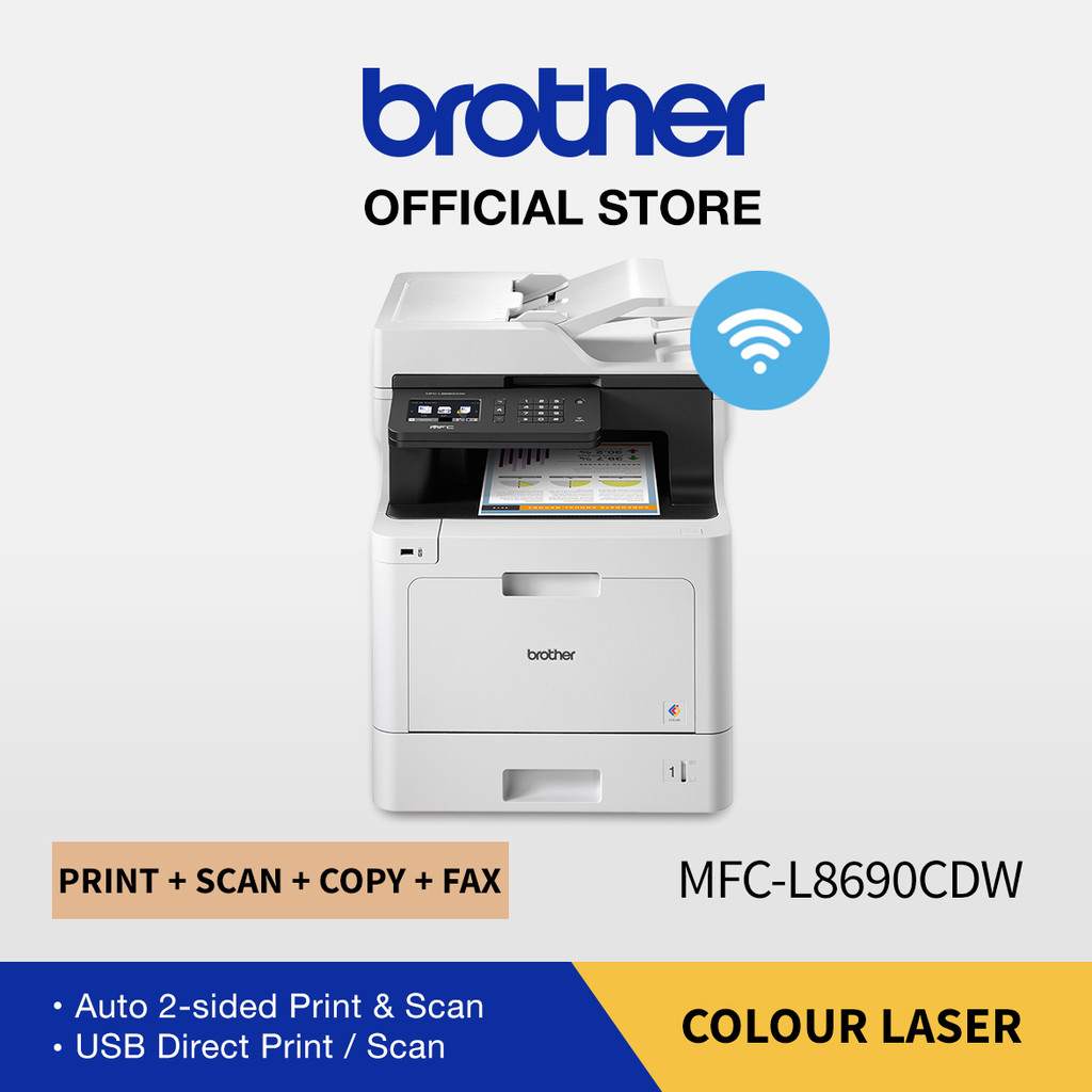 Brother MFC-L8690CDW All in One Wireless Colour Laser Printer | Auto 2 ...