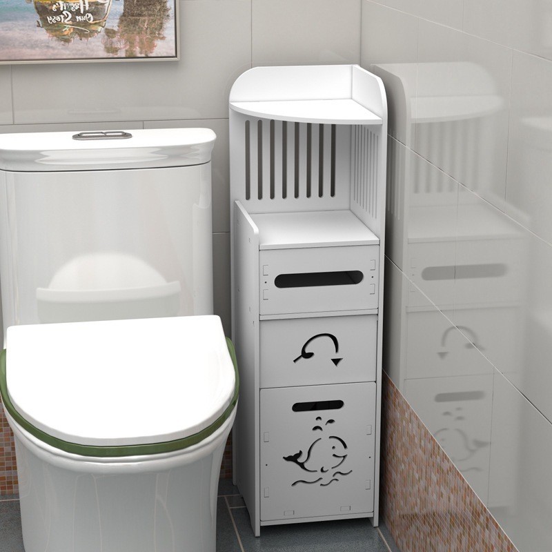 [48H Shipping] Toilet Side Storage Rack for Toilet Paper, Bathroom ...