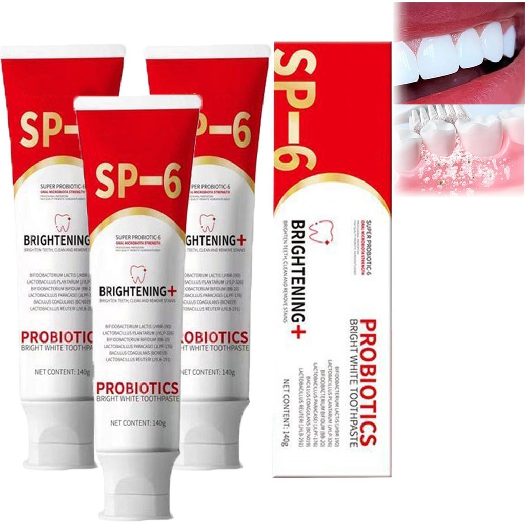 Sp-6 Probiotics Bright White Toothpaste, Sp-6 Ultra Whitening ...