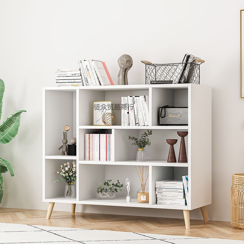 [ IN STOCK ] Dormitory Cabinet Bookshelf Bookcase Simple small Floor ...