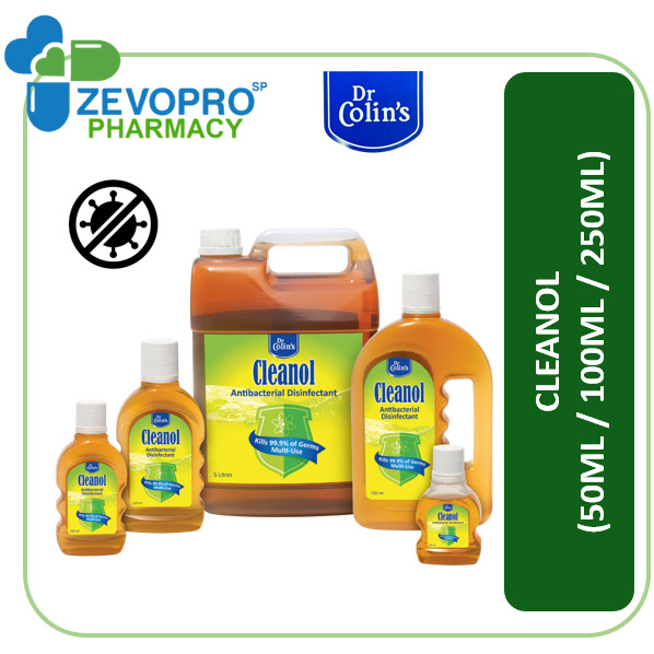 DR COLIN'S CLEANOL ANTIBACTERIAL DISINFECTANT LIQUID (50ML / 100ML ...