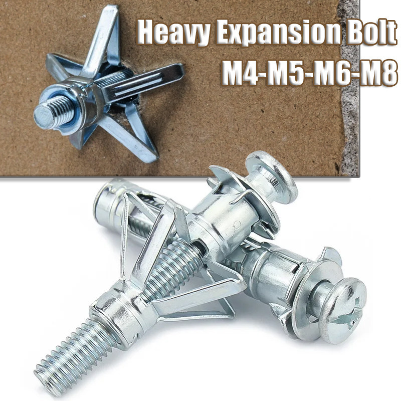 New Heavy Expansion Bolt Set Practical Drywall Anchor with Screws Self ...