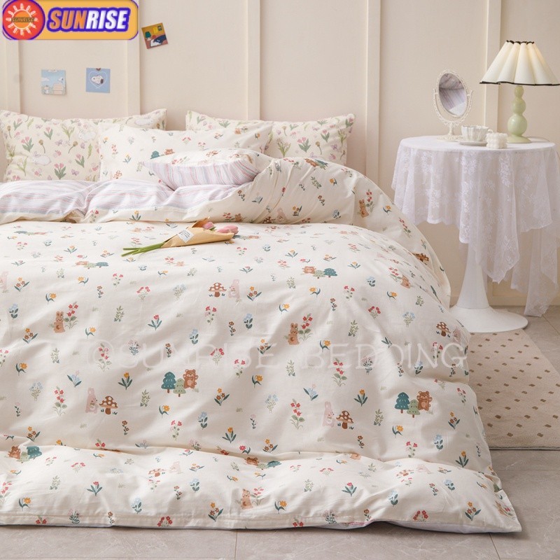 ins style 100% Cotton Quilt cover Duvet Cover Set Single/Queen/King ...