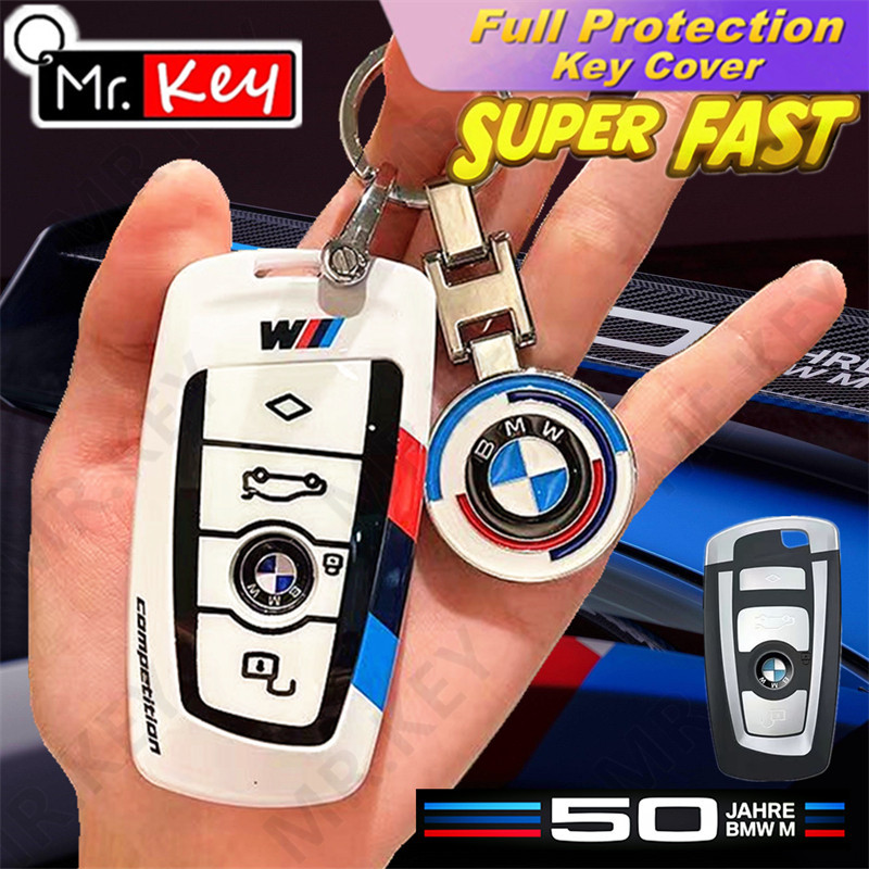 【Mr.Key】50th Anniversary Key Case For BMW 3 5 7 Series E90 E92 X1 X3 X5 ...