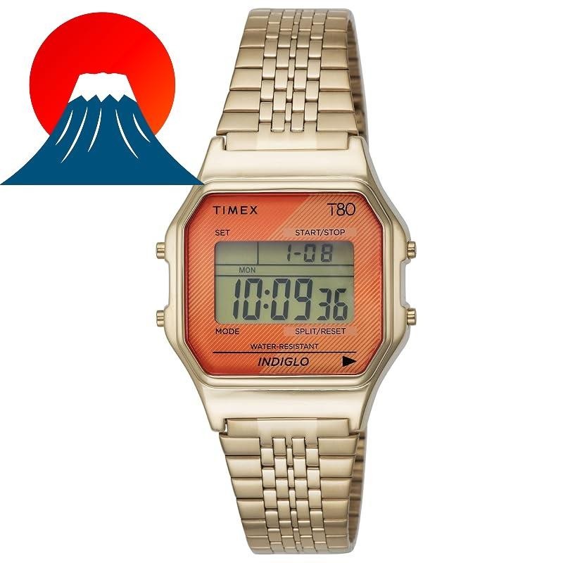 [TIMEX] Watch Timex Timex 80 Orange Dial Brass Acrylic Quartz Digital ...