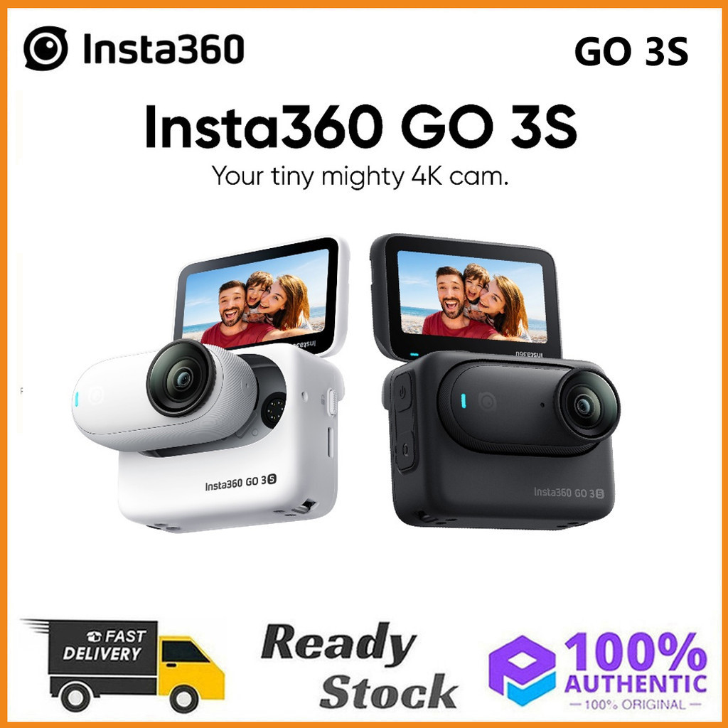 Original Insta360 GO 3S 4K Tiny Waterproof Action Camera, Hands-Free POV Video Capture | Shopee ...