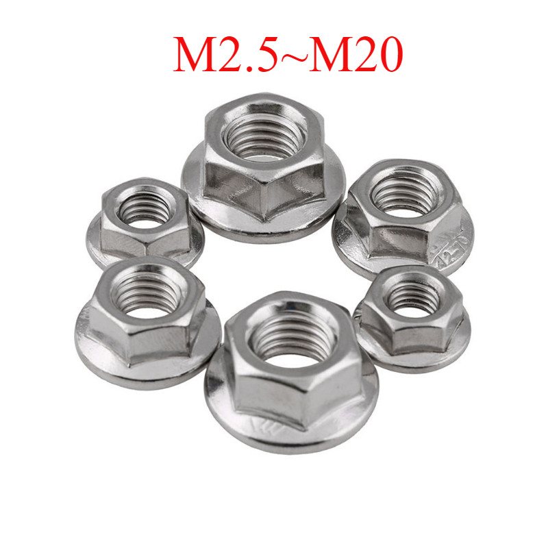 [YSL] Stainless Steel Flange Hex Nut Fine/Negative Thread British ...
