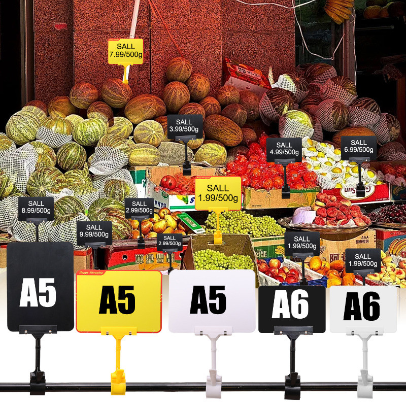A5/A6 Chalkboard Price Tag With Clip - Waterproof Food Price Label ...
