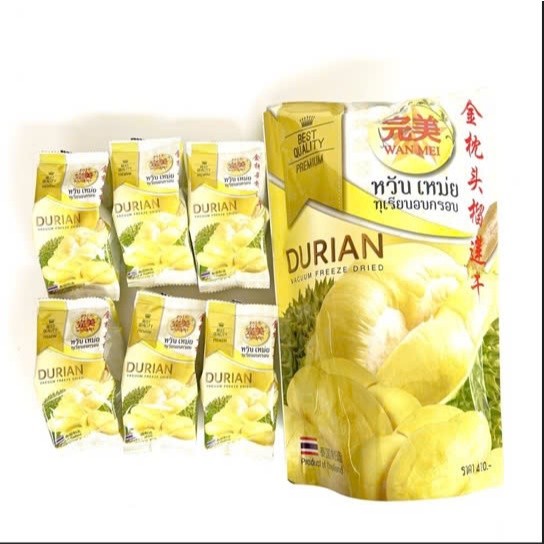 Wan Mei Thai dried durian 210g - Chin's Da Lat (please read notes ...
