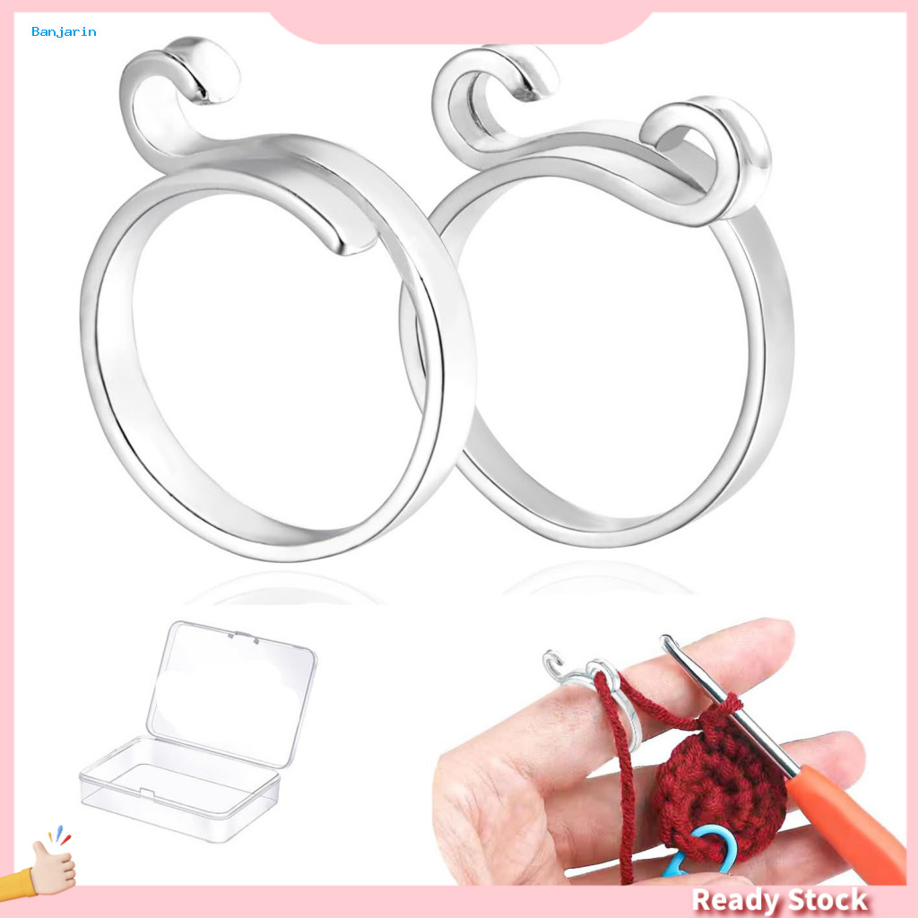 HOT Yarn Tension Ring Crochet Tension Ring Adjustable Crochet Ring Set ...