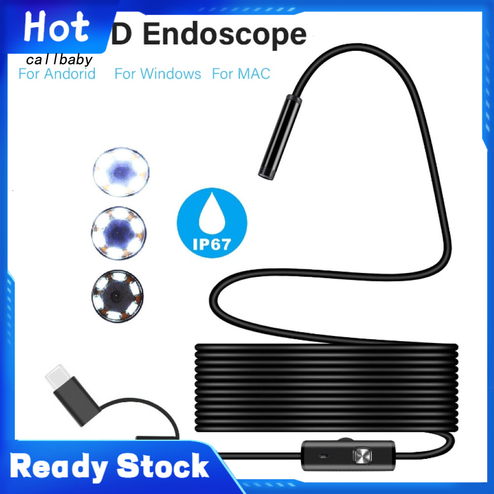 KDCL- 1/2/5m Micro USB Type-C Waterproof Endoscope Inspection Camera for Android Phone | Shopee ...