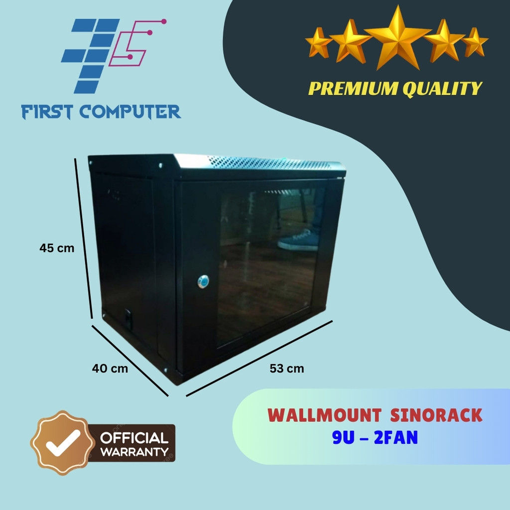 Sinorack Wallmounted Rack Server 9U Dual Fan ( 530X400X450mm ) | Shopee Singapore