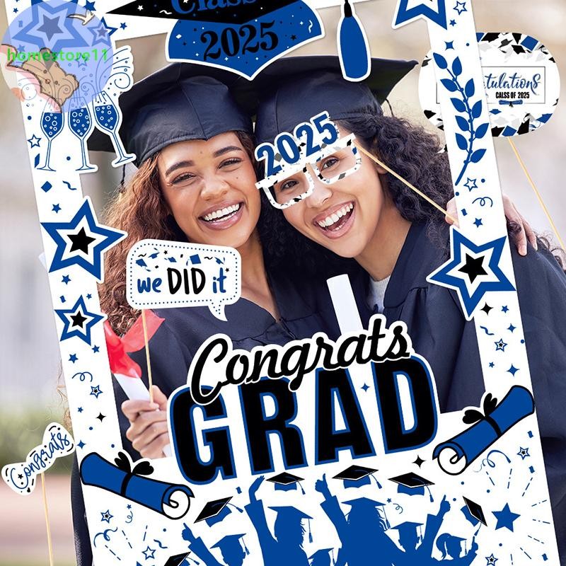 Homestore 2025 Graduation Photo Booth Props Frame Banner For Class Of ...