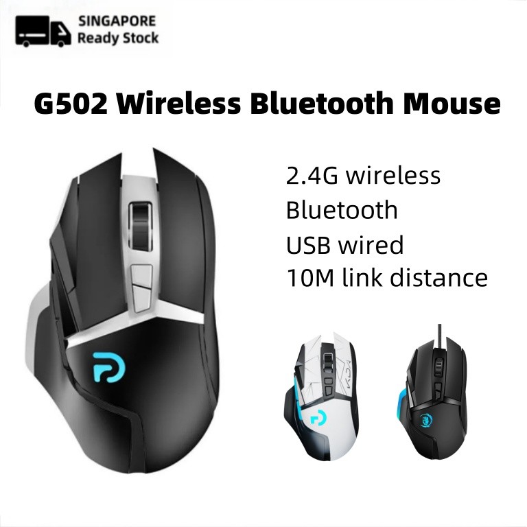 SG Local - G502 2.4G Wireless Bluetooth Mouse 5000DPl 8 Keys Esports ...