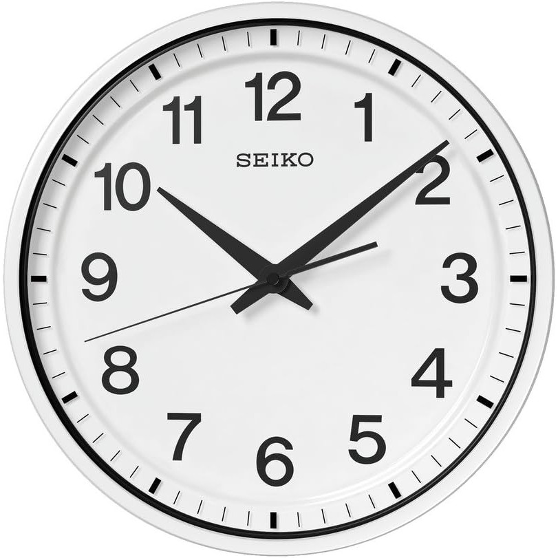 【Direct from Japan】Seiko clock wall clock Satellite Atomic Analog White ...