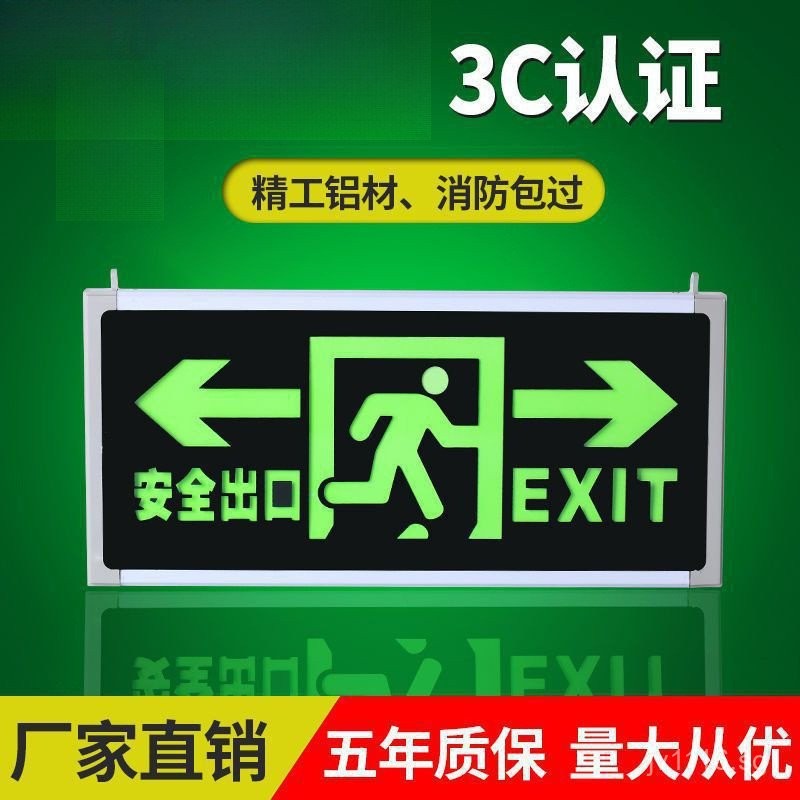 Emergency Power Plug LED Emergency Escape Light Passage Safety Exit ...