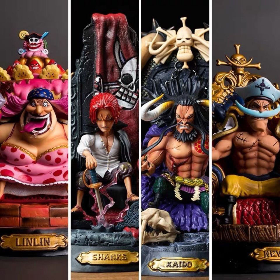 Four Emperors One Piece Sitting Posture Whitebeard Aunt Hundred Beasts ...