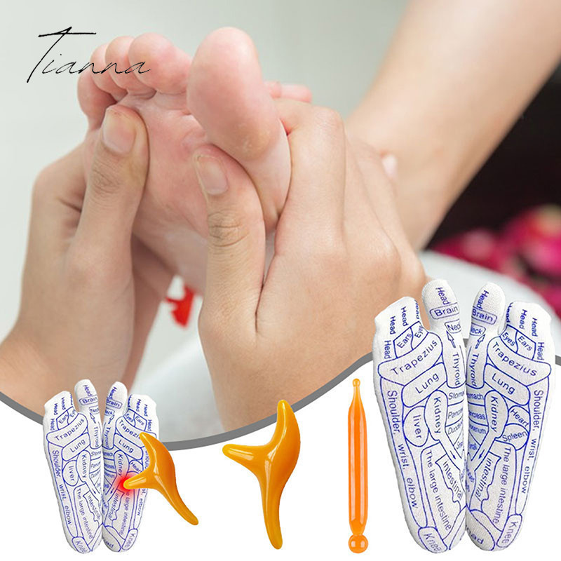 Creative Foot Massage Acupoint Illustrated Socks Massage Health Care ...