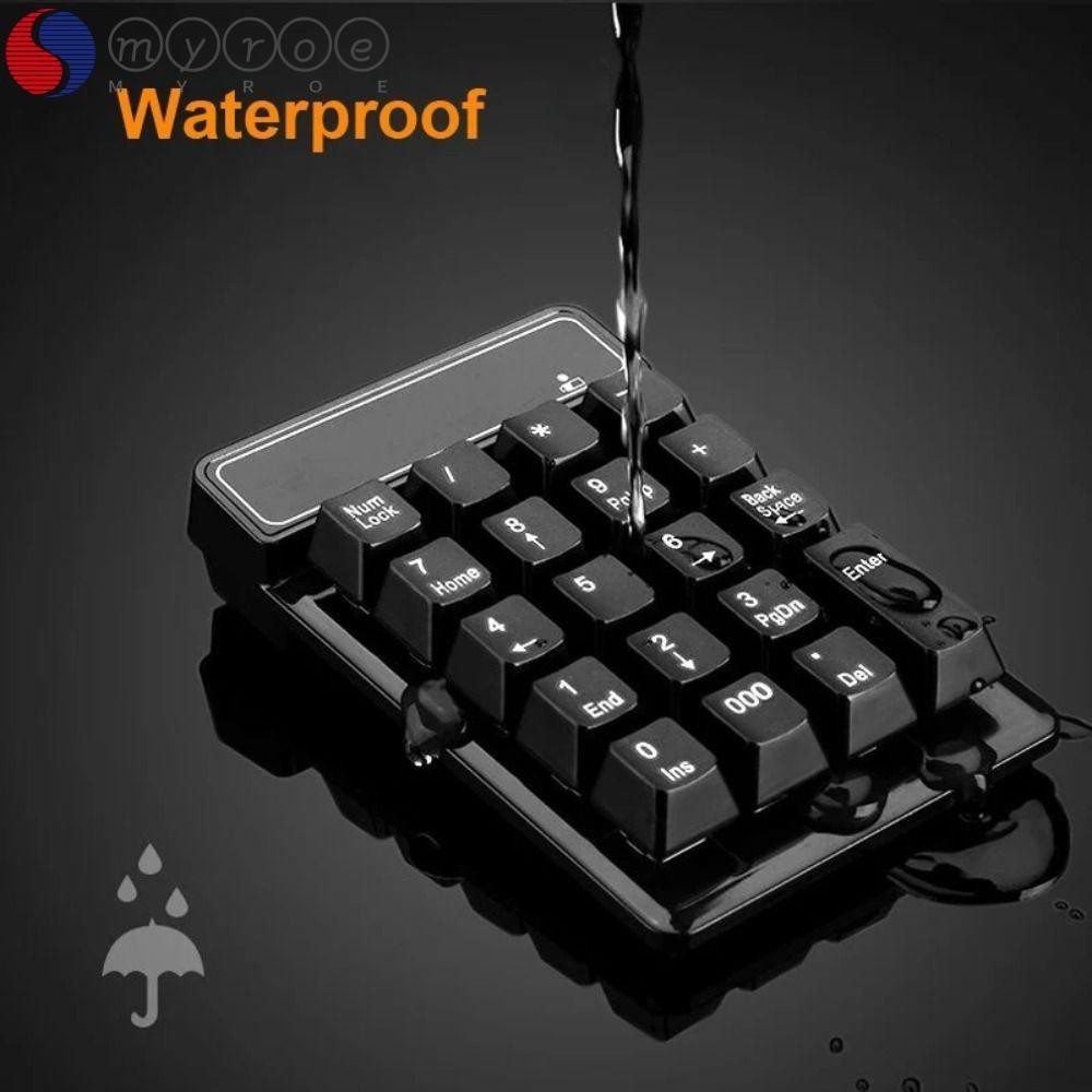 MYROE Wireless Wired Keyboard, 2.4GHz Floating Key USB Numeric Keypad ...