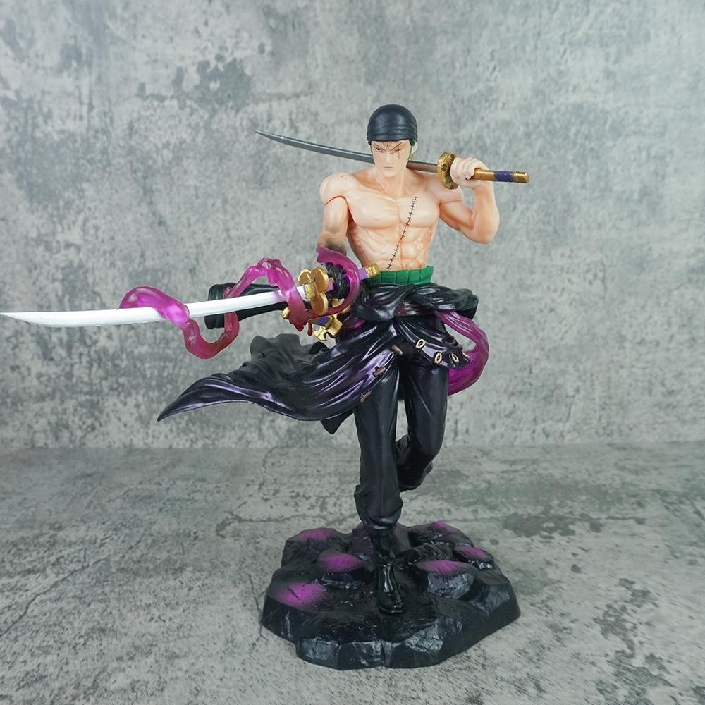 [20cm High] One Piece Roronoa Zoro ENMA HAKI model 20cm tall with beautiful base, One Piece Zoro ...