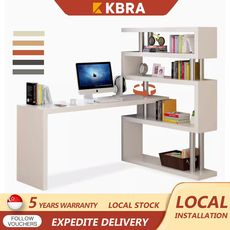 KBRA Computer Table Bookshelf Integrated Computer Desk Bedroom Study ...