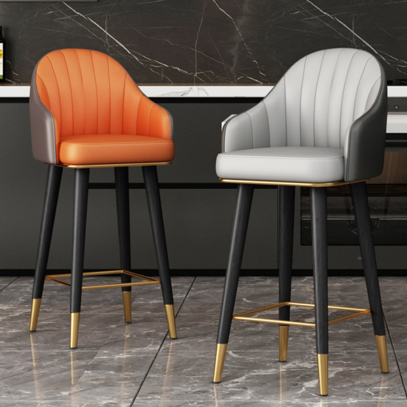Rotatable Bar Stool Luxury Bar Chair Modern Simple Island Chair ...