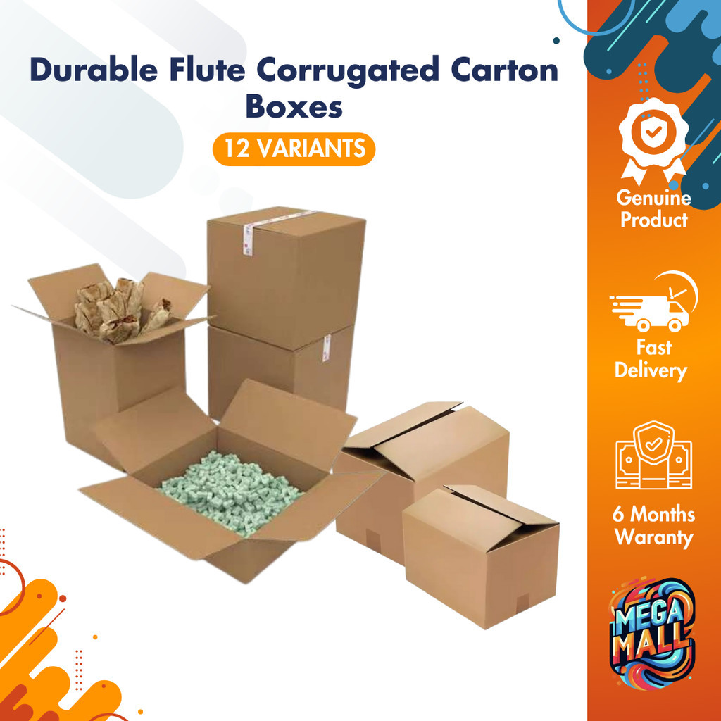 Durable Flute Corrugated Carton Boxes Shipping Heavy-Duty Storage ...