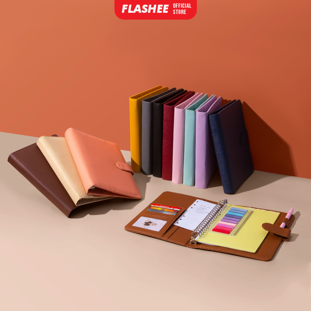 Flashee Binder Plain Exclusive A5 20 Ring Levi Binder A5 Plain ...