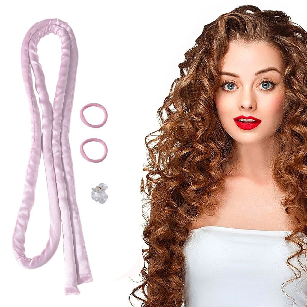 No Heat Hair Curlers Lazy Hair Rollers Heatless Curling Rod Headband ...