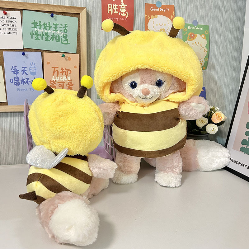 Labubu clothes SS Lina Bei Er doll doll bee baby jumpsuit two-piece ...