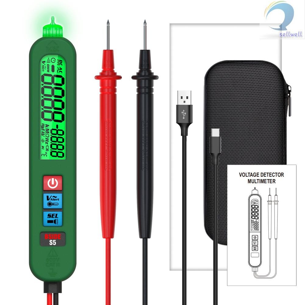 BSIDE Hadheld Digital Electric Test Pen Multimeter Professional Voltage ...