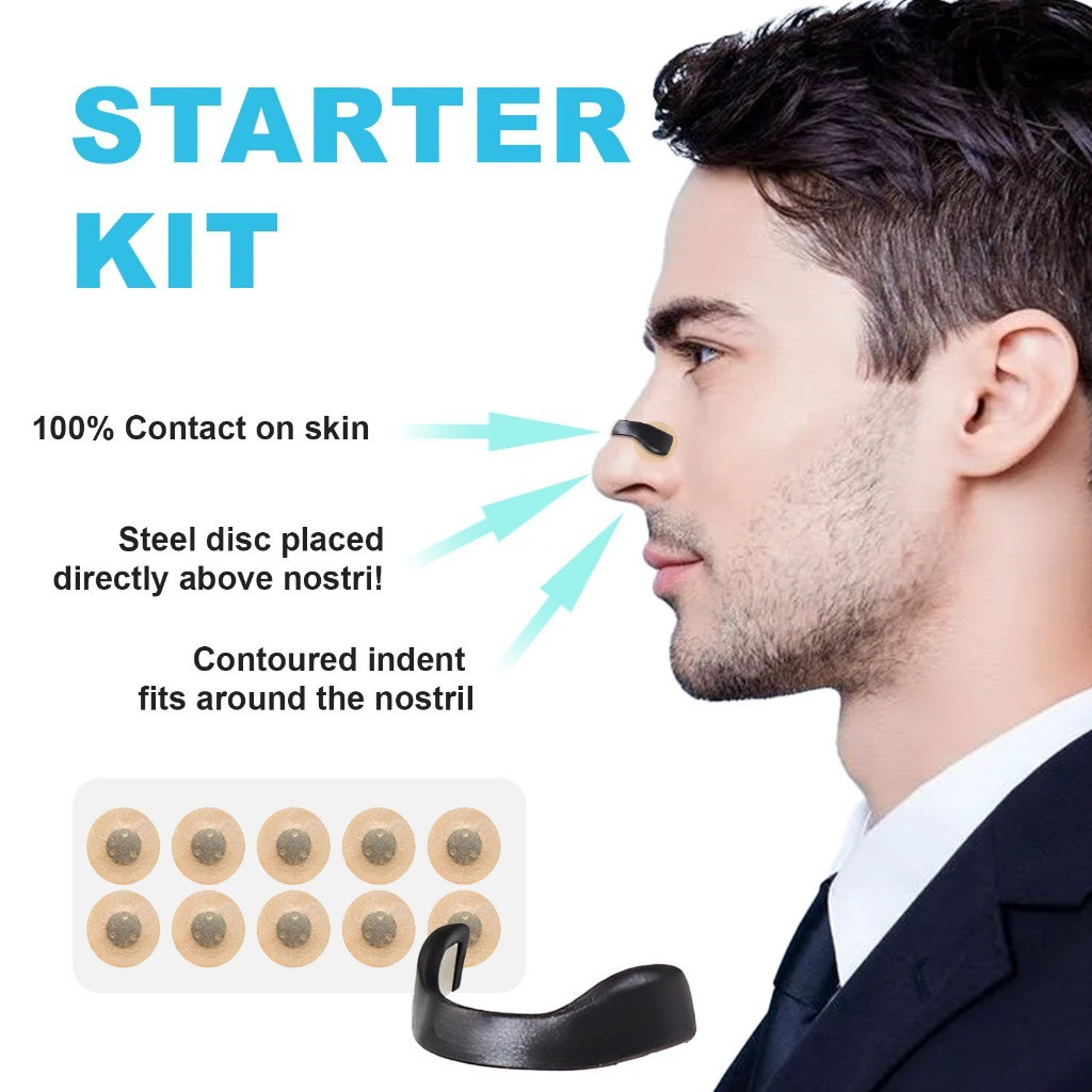 🔥🔥🔥⭐ Magnetic Nose Strip Nasal breathing dilator Starter Kit Nose ...