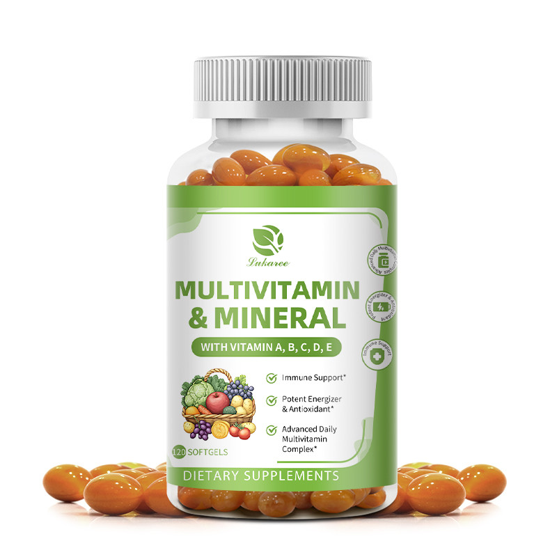 Lukaree Multivitamin Capsules Multiminerals Supplement Vitamins A,B, C ...