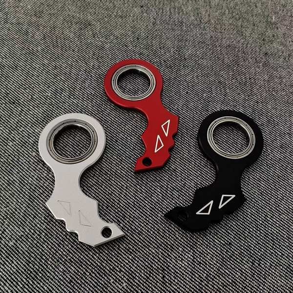 鑰匙圈 美式鑰匙圈 載具鑰匙圈 New American karambit Spinning Top Keychain High-value ...