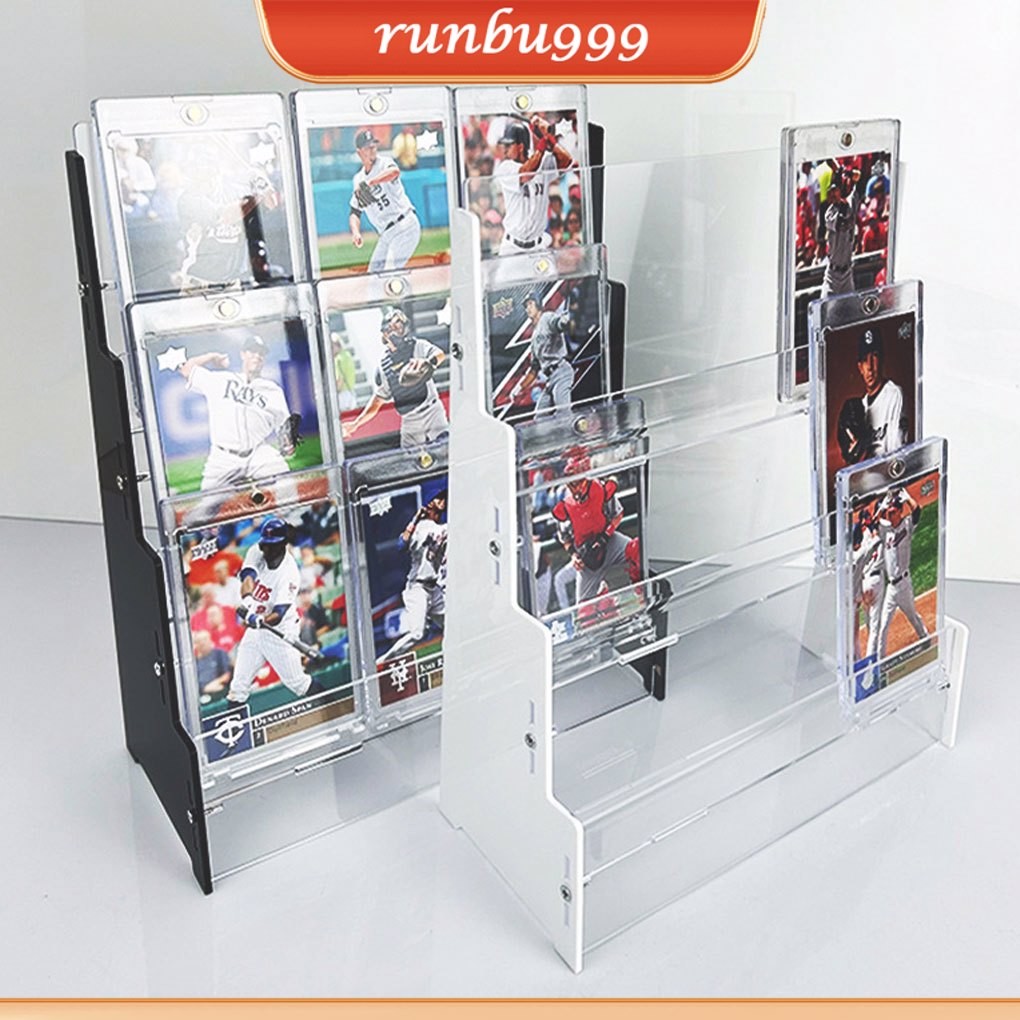 Sports Card Display Shelf Hold 12 Cards Collection Organized Acrylic ...