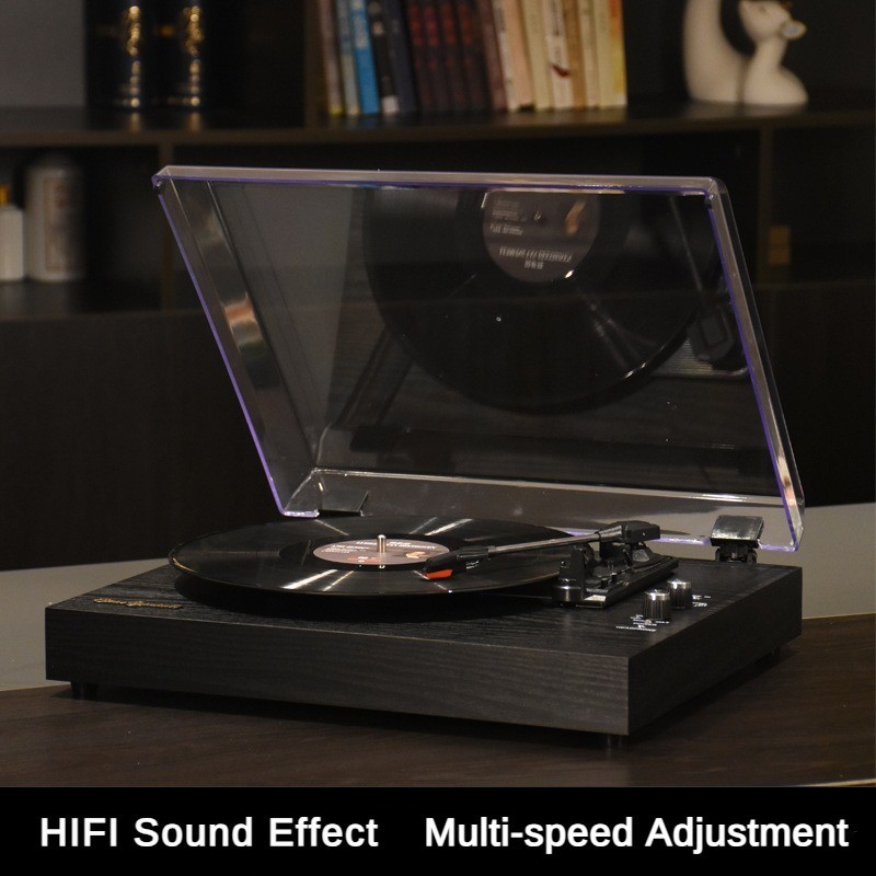 Wooden Vinyl Anti Slip Turntable Record Player Desktop Household ...