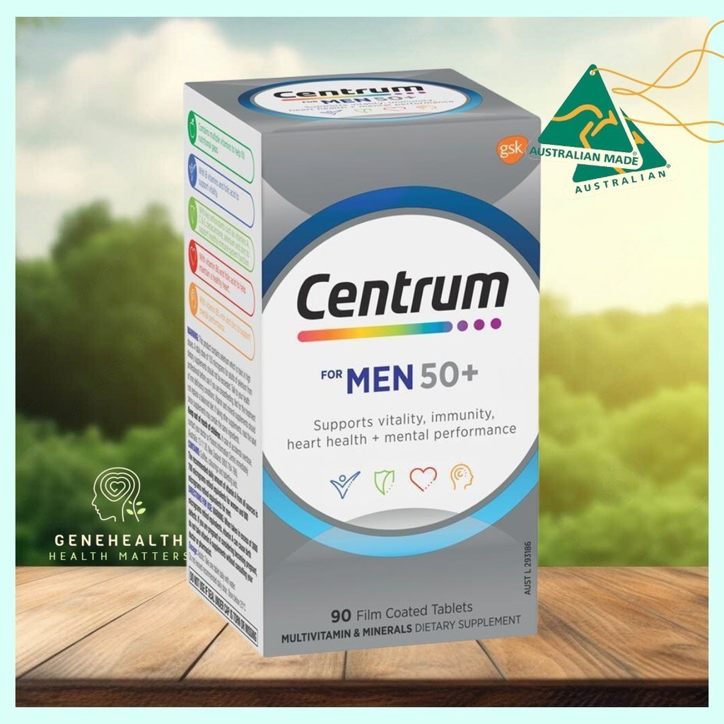 [AUS Direct Import] Centrum For Men 50+ 60 / 90 Tablets Silver | Shopee ...
