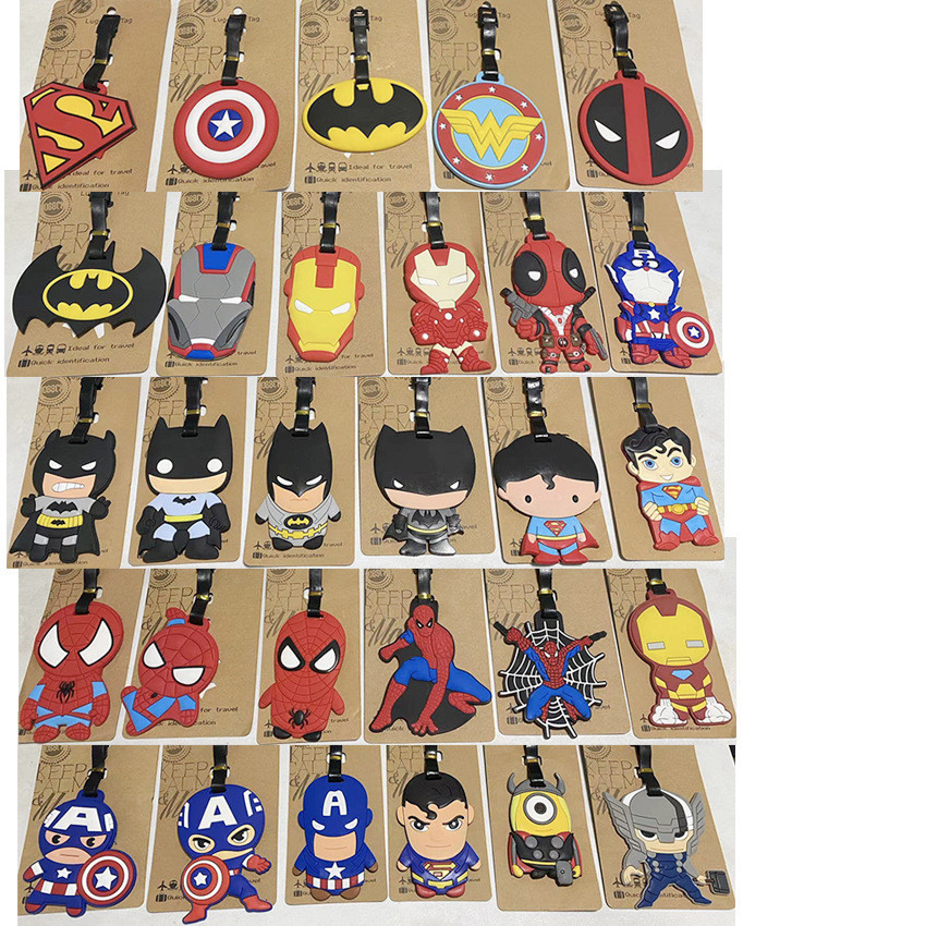 Captain America Thor Spider-Man Iron Man Luggage Tag Trailer Tag ...