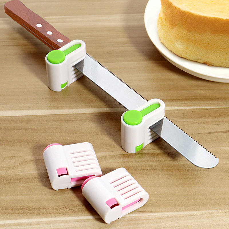 2pcs Cake Slicer Cutter 5 Layer Cake Bread Leveler Slicer Set Fixator ...