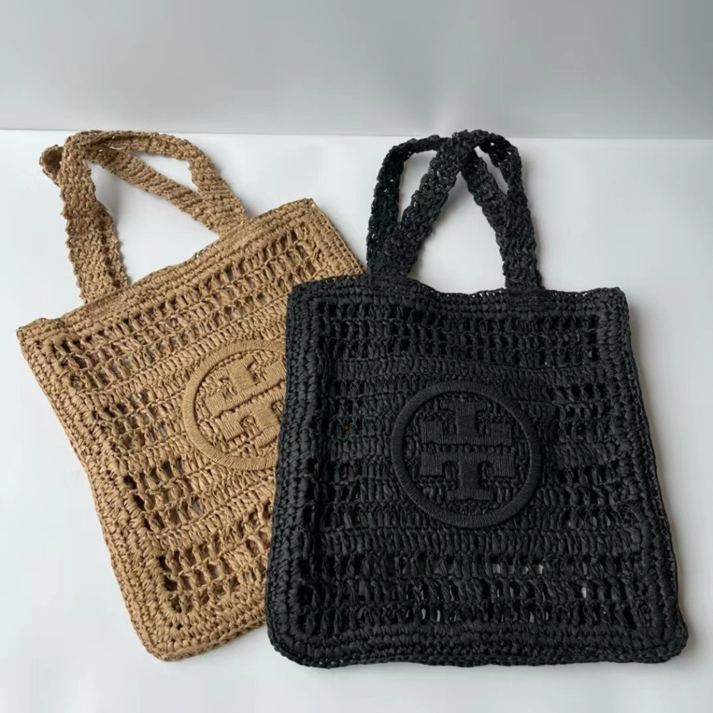 TB Counter Latest Ella Series Three Colors Hand-crocheted Raffia Tote ...