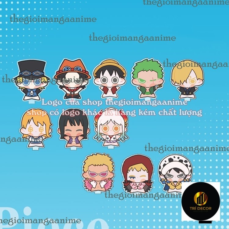 (3cm) Cute standee ONE PIECE ver Doll Printed anime Cute acrylic chibi ...