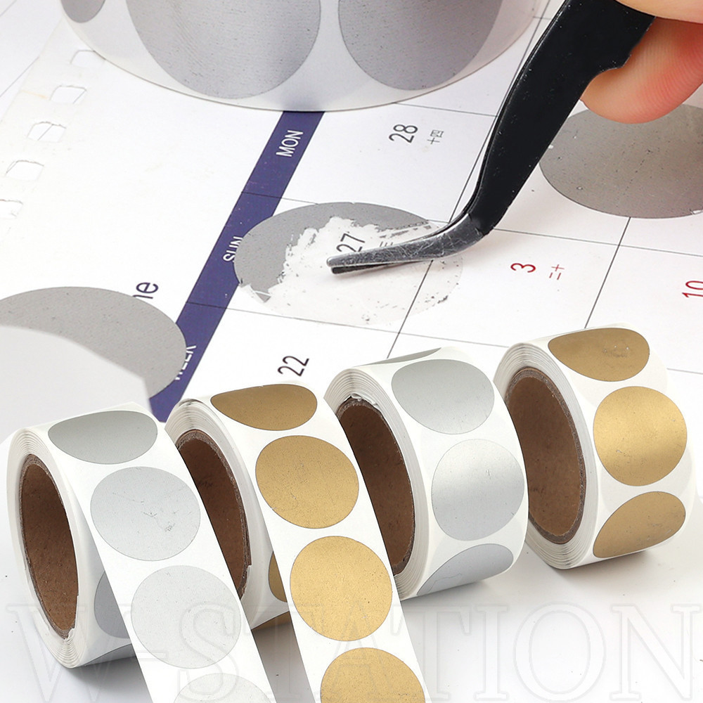 300 Stickers/Roll Self-adhesive Scratching Sticker - Scratching Coating ...