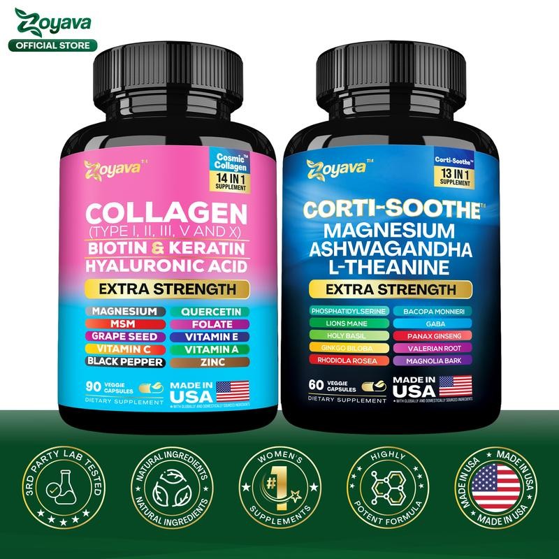 Shining Serenity Set - Zoyava Collagen & Cortisol All-in-One ...
