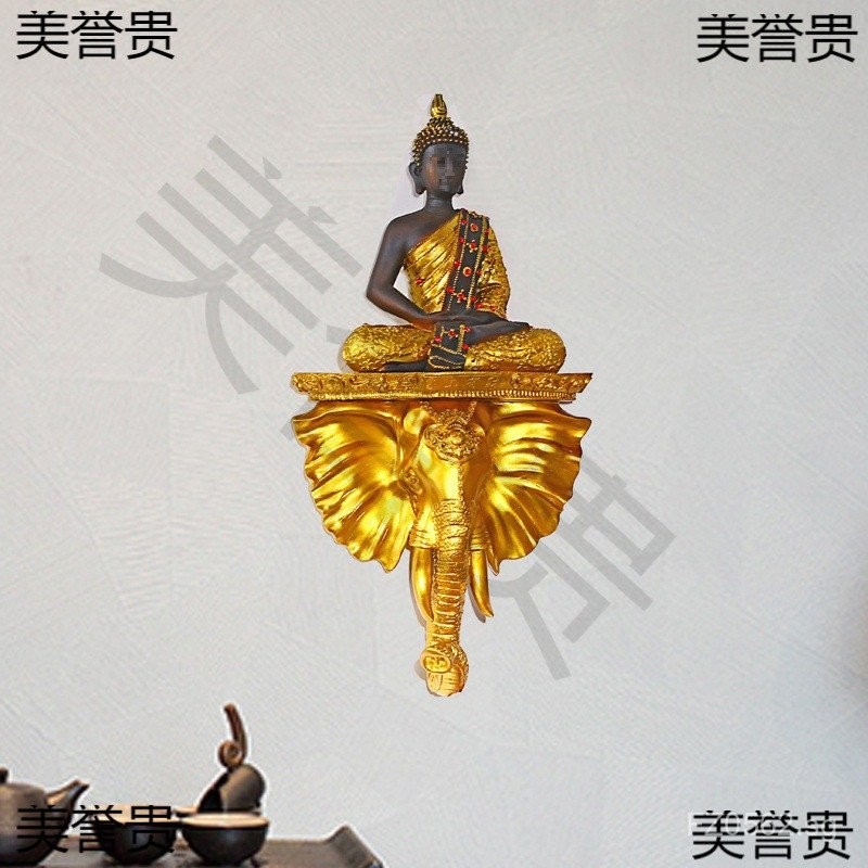 Head Ornament Wealth Wall Hanging Elephant Craft Hotel Thai Style ...