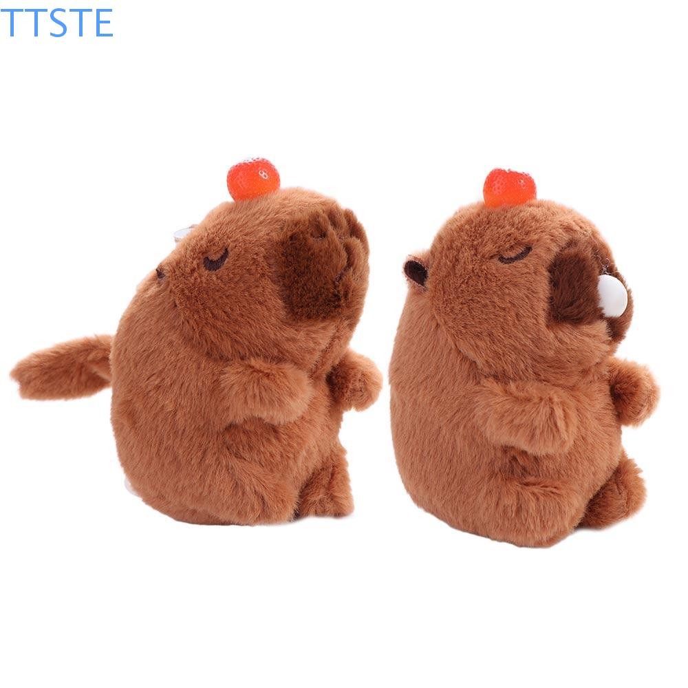 TTSTE Plush Capybara Tail Wagging Keychain, Wagging Tail Cartoon Wag ...