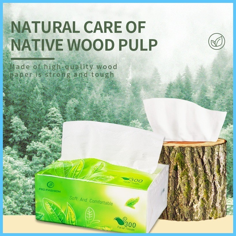 Tissue Facial Organic Green Tea Tissue Paper Car Toilet Paper 4-Ply ...