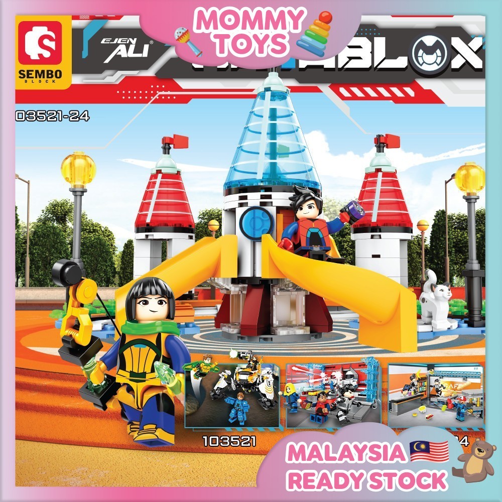 Sembo Block x Ejen Ali MATABLOX Misi: MATA Arena Training Academy ...