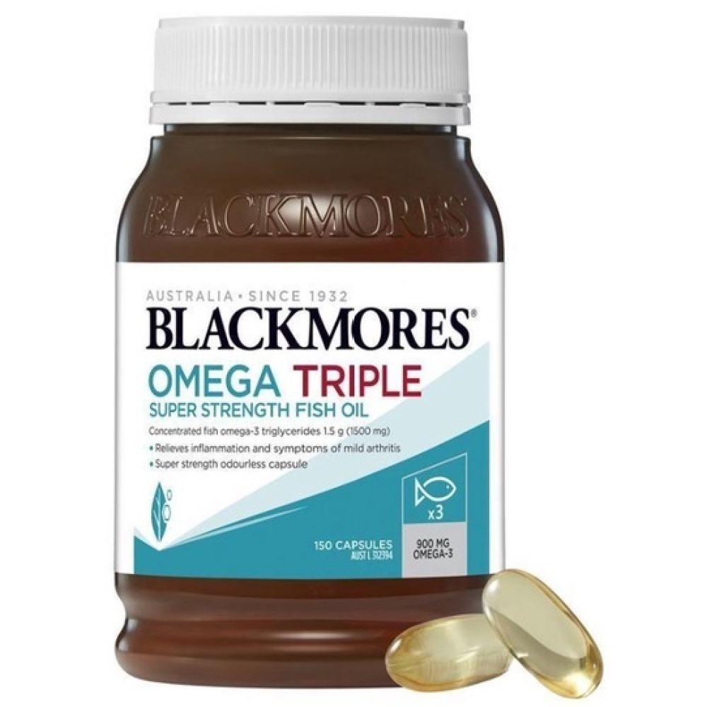Blackmores Omega Triple Super Strength Fish Oil (150 Capsules) | Shopee Singapore
