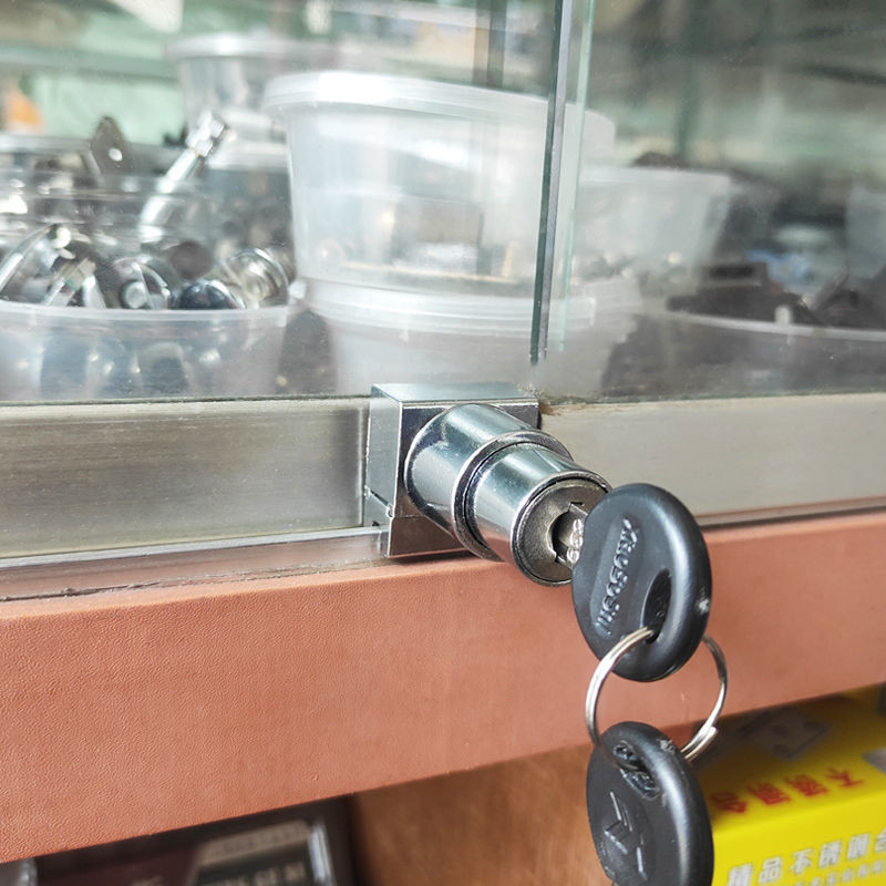H Lock Counter Glass Sliding Door Lock Display Cabinet Door Lock ...