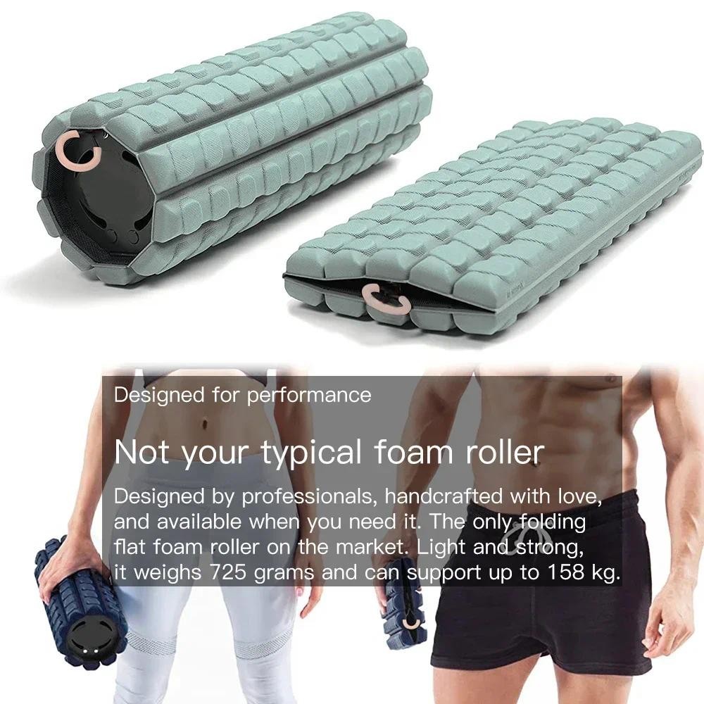Morph Foldable Travel Small Portable Foam Roller for Deep Leg Massage ...
